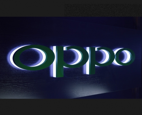 Backlit Decorative LED Sign with LED PCBA for OPPO Mobile Shops